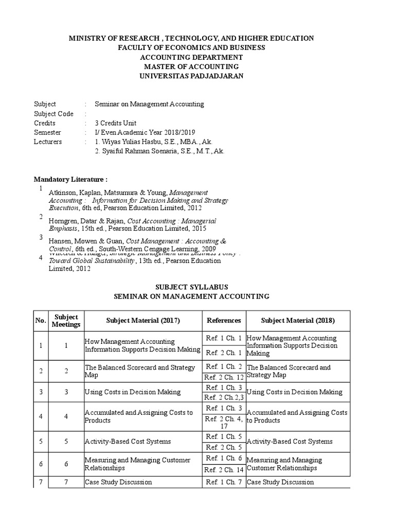 Seminar On Management Accounting | PDF | Management Accounting | Accounting