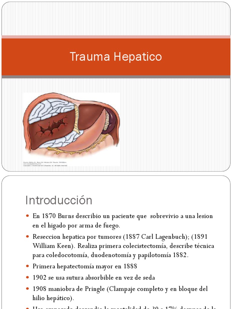 Trauma Hepatico | PDF | Hígado | Especialidades Medicas