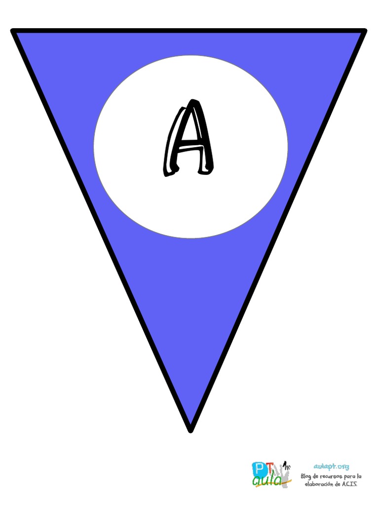 Banderines del Abecedario para Imprimir | PDF