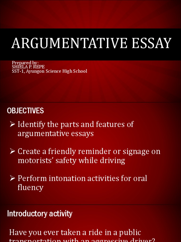 Argumentative Essay | PDF