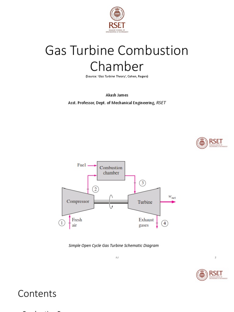 Gas Turbine Combustion Chamber Overview | PDF | Combustion | Gas Turbine