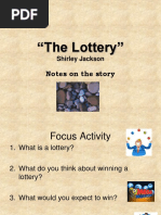The Lottery Detailed Lesson Plan | PDF | Senses | Lesson Plan
