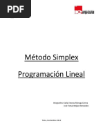 Método Simplex Con Solver Excel | PDF | Programación lineal | Microsoft Excel