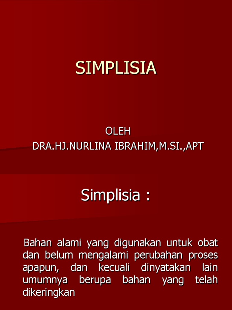 Simplisia | PDF