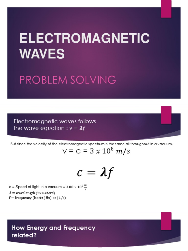 EM Waves Problem Solving | PDF