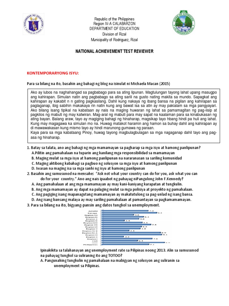 NAT REVIEWER Week 1 | PDF