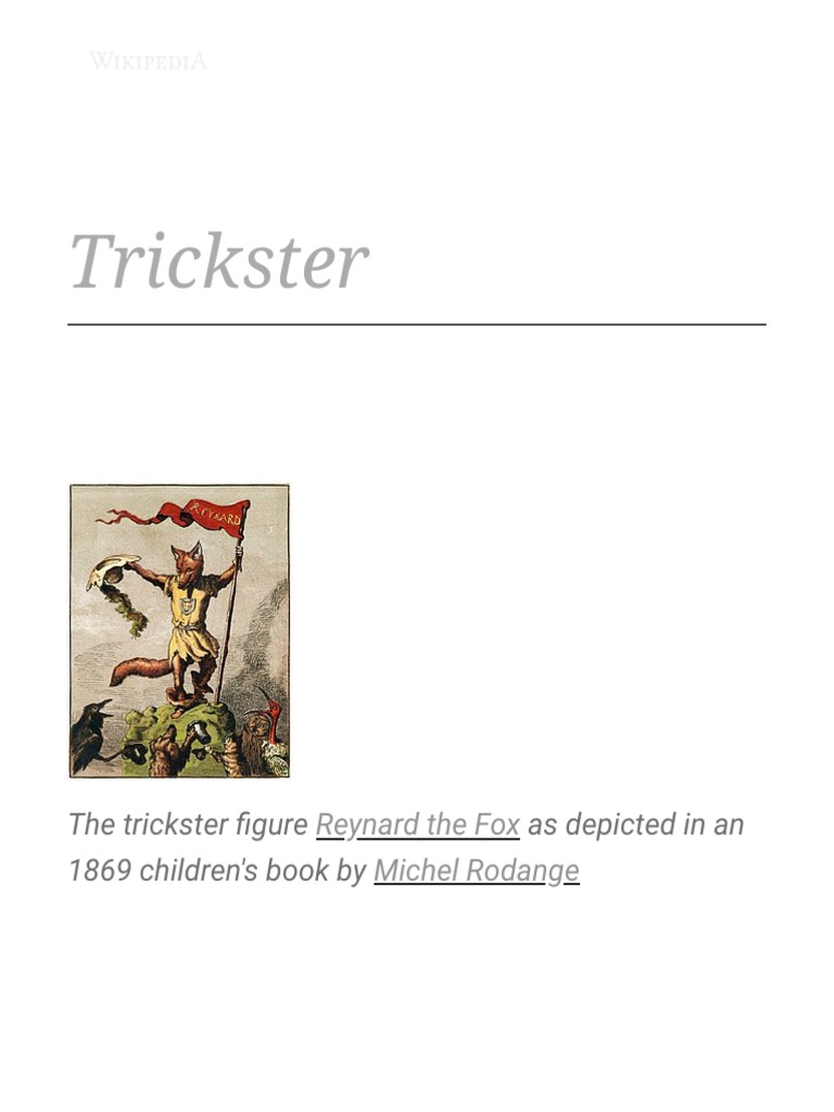 Trickster | PDF | Trickster | Mythology