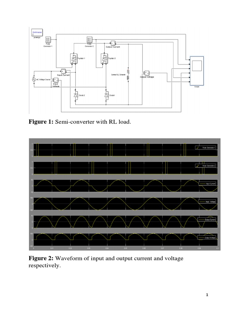 Figure 1: Semi-Converter With RL Load.: Respectively | PDF