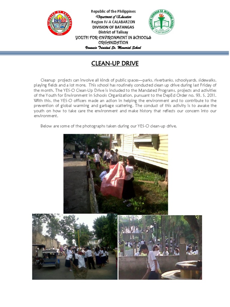 Clean-Up Drive: Republic of The Philippines Region Iv-A Calabarzon | PDF
