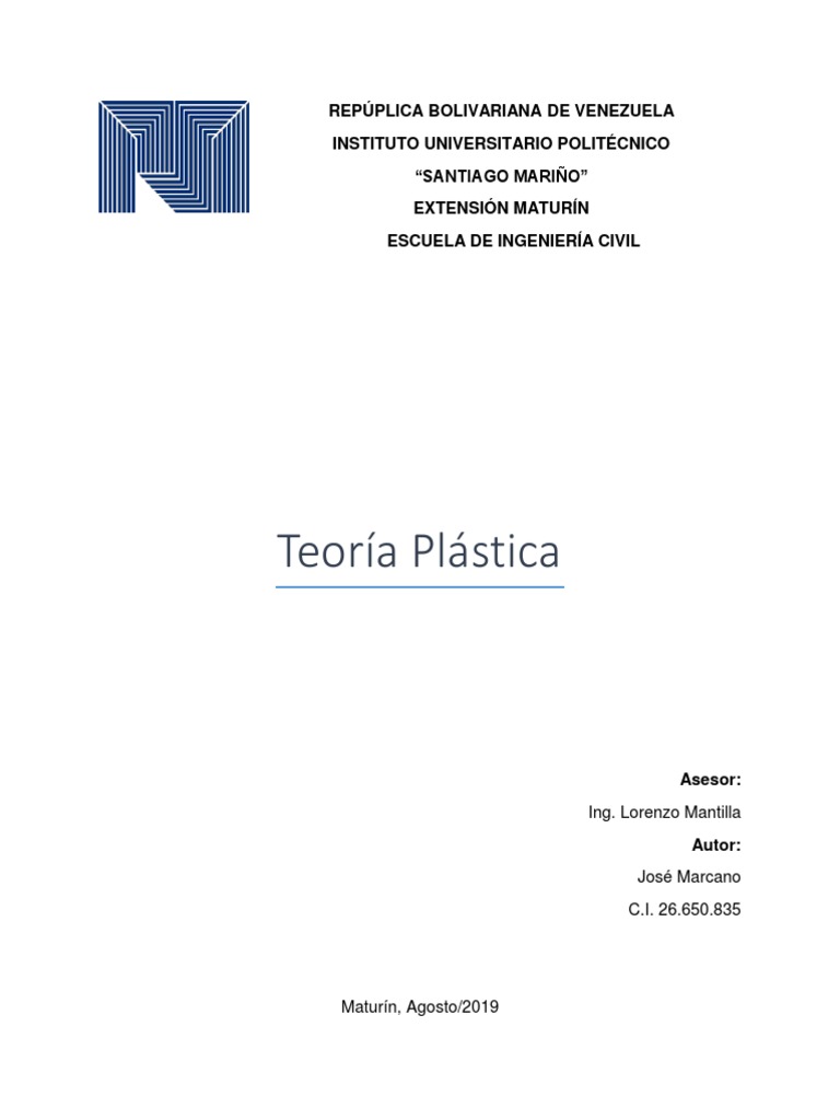 Teoría Plastica | PDF | Concreto reforzado | Hormigón
