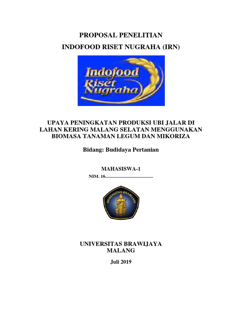 2019 Draf Proposal IRN MHSW 1 Legum MA | PDF