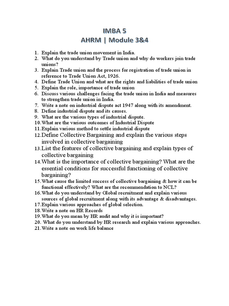 AHRM Questions | PDF