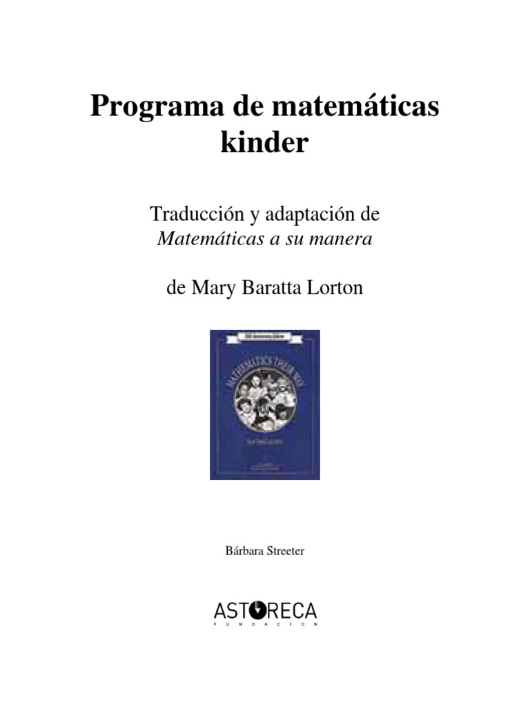Kinder | PDF | Educación de la primera infancia | Conjunto (Matemáticas)