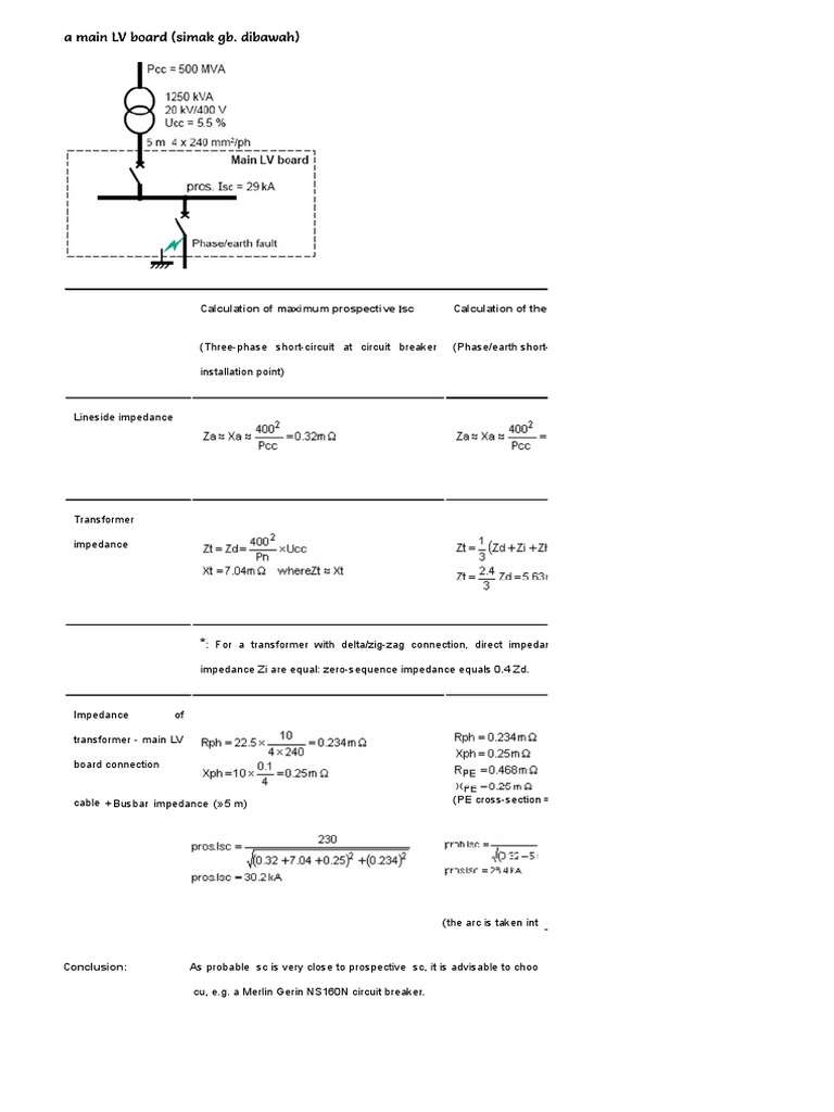 Perhitungan Breaking Capacity | PDF
