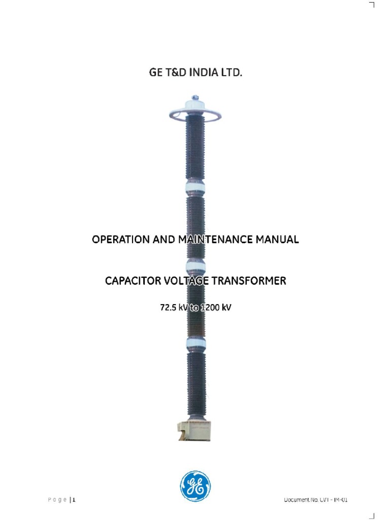 CVT Instruction Manual-GE PDF | PDF