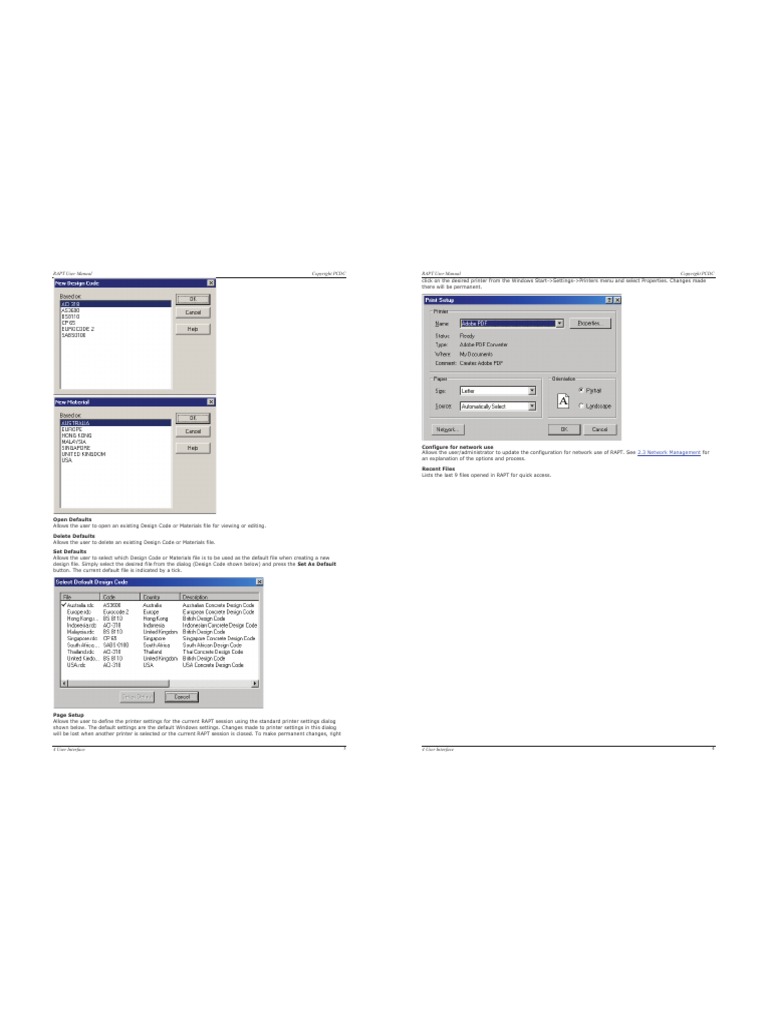 RAPT User Manual RAPT User Manual: Configure For Network Use | PDF | Button (Computing) | Menu ...