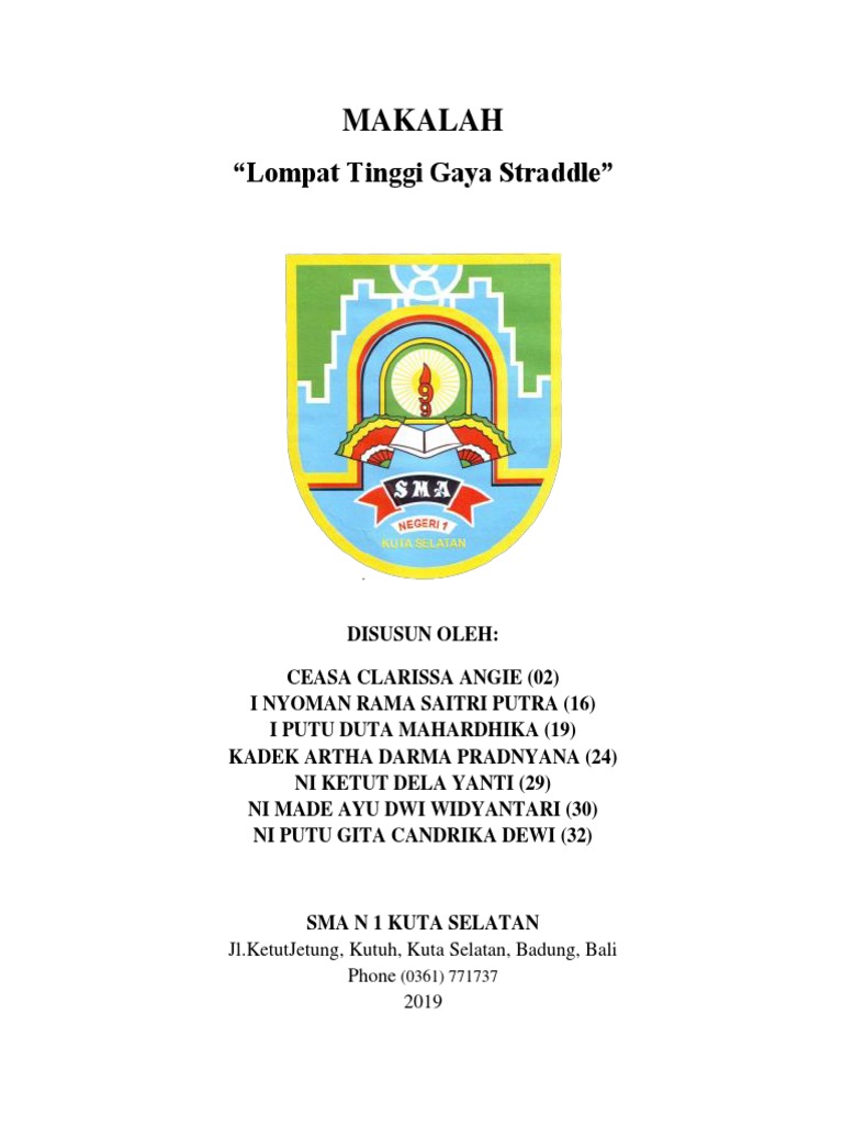 MAKALAH Penjas Orkes Lompat Tinggi Gaya Straddle | PDF