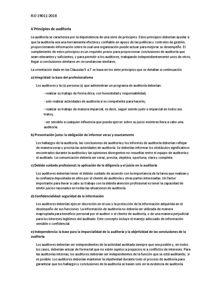 Iso 19011 - 2018 | PDF | Seguridad de información | Planificación