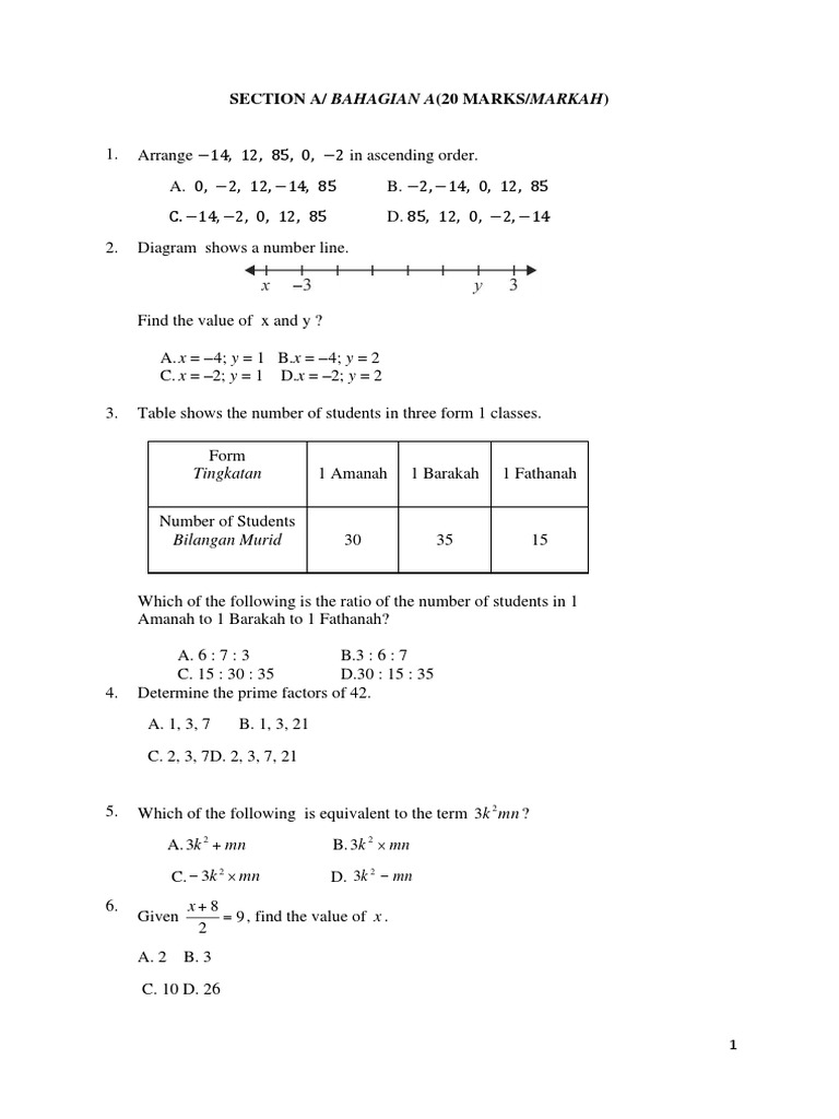 Matematik PT3 TMN Petaling | PDF | Geometry | Elementary Mathematics