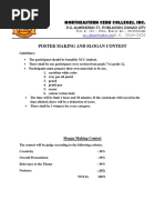 Poster Making Contest Criteria and Mechanics | PDF
