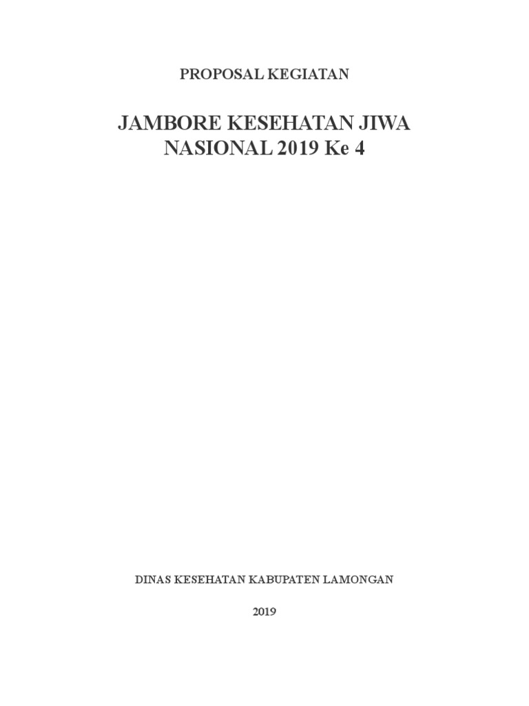 Proposal Jambore | PDF