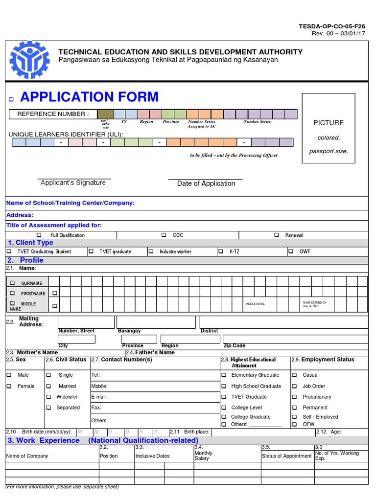 TESDA-OP-CO-05 Competency Assessment Forms | PDF | Learning | Business