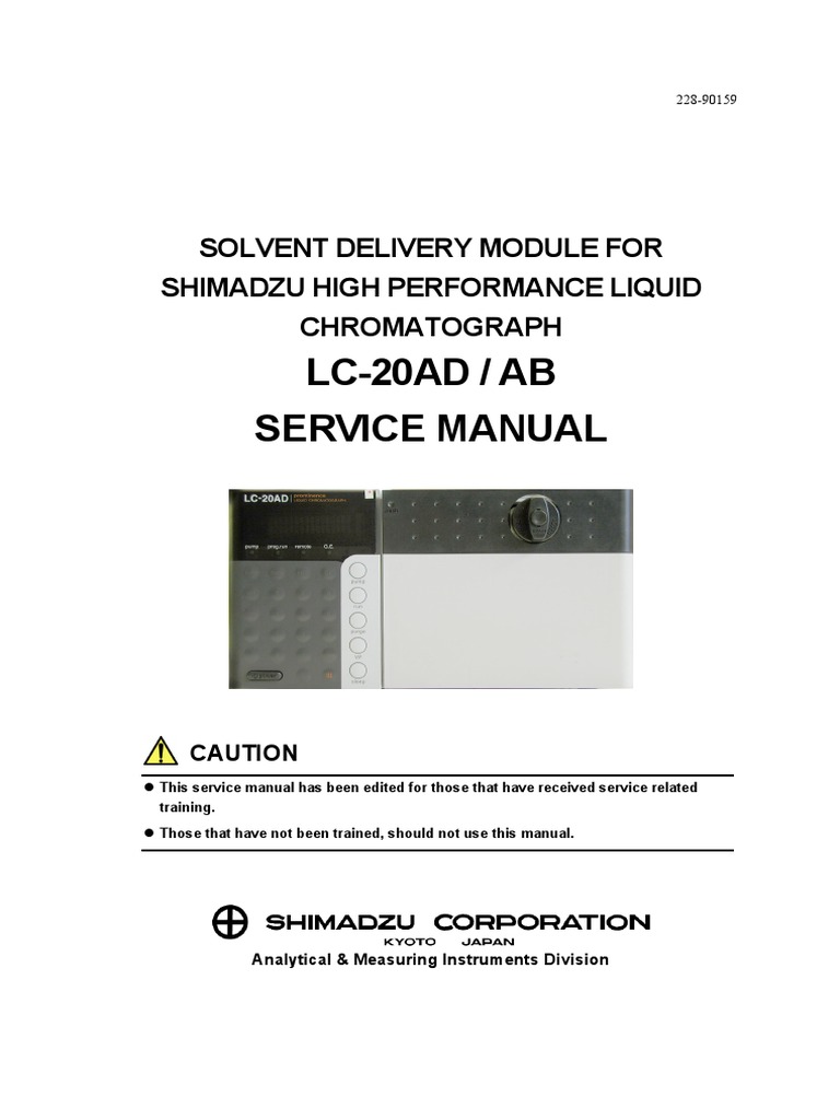 Lc-20ad - Ab Service Manual | PDF | Power Supply | Pump
