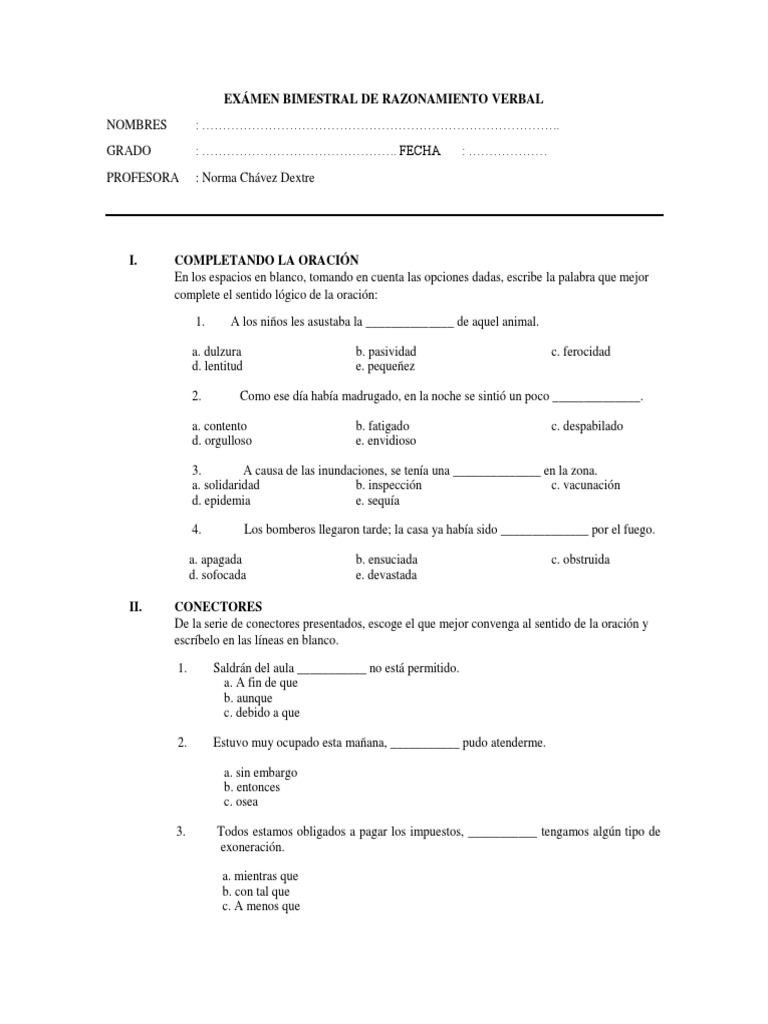 Examen RV - Bime | PDF | Violencia | Naturaleza