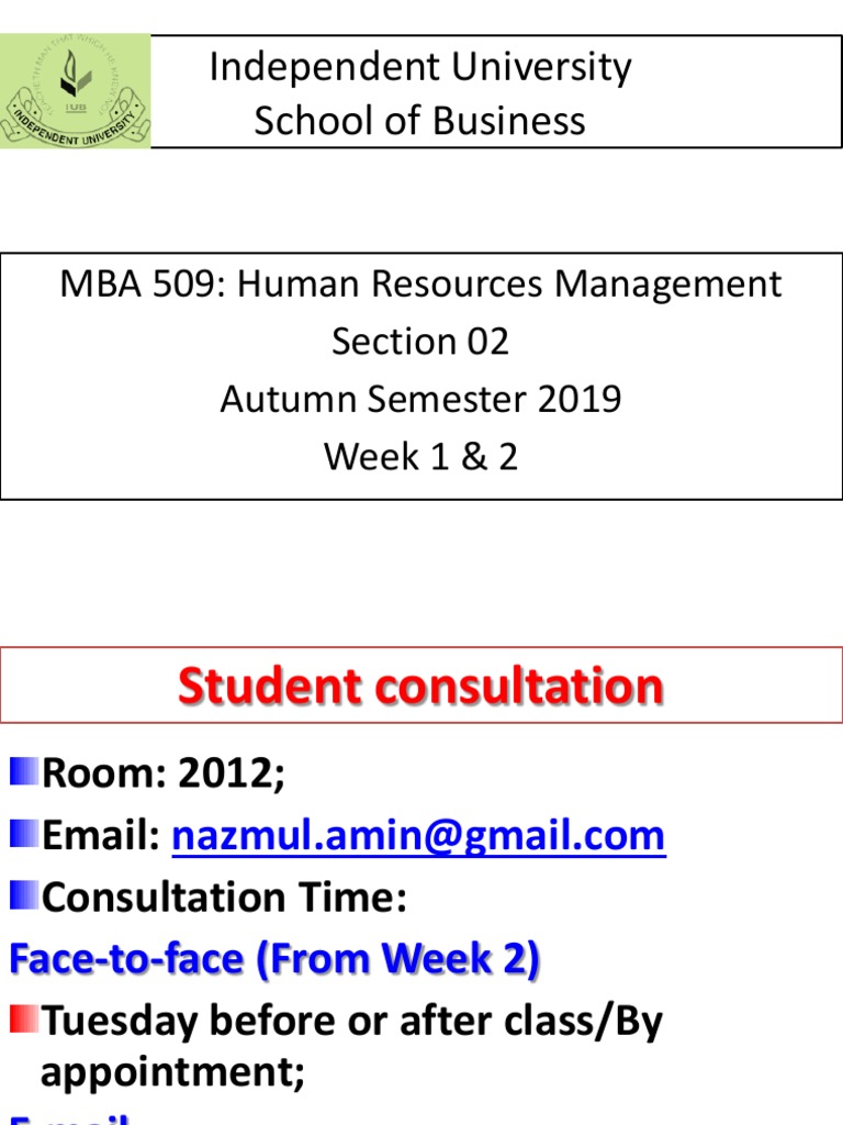 MBA 509 HRM Sec 2 Lecture 1 and 2 Handout | PDF | Human Resource Management | Human Resources