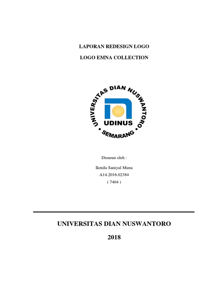 Laporan Redesign Logo Emna Collection | PDF