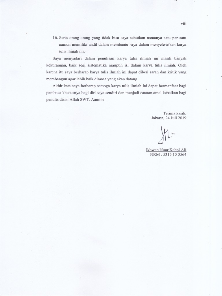 Kata Pengantar Tanda Tangan | PDF