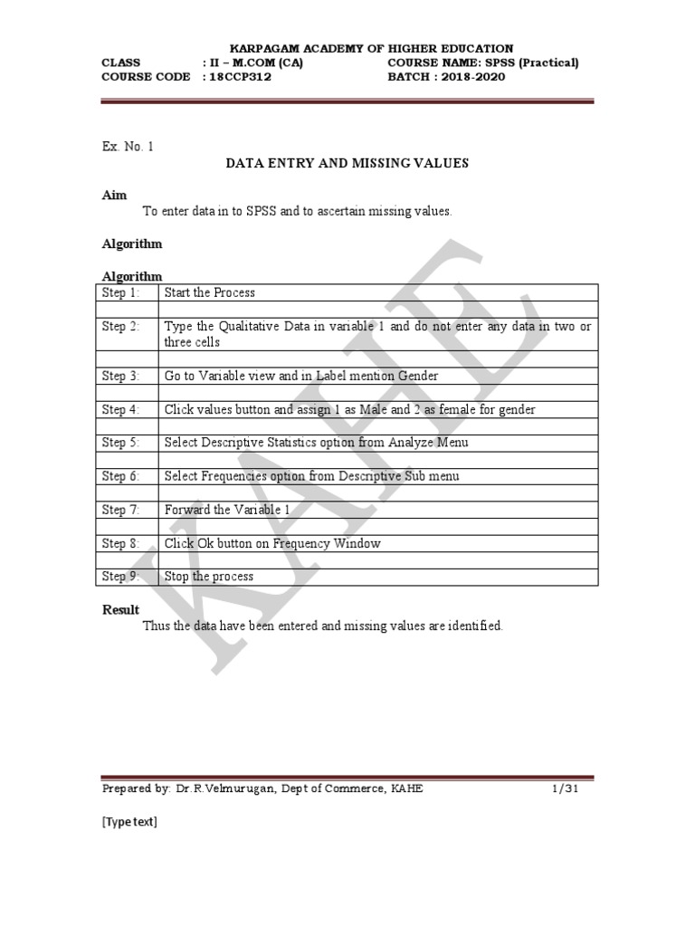 SPSS Practical | PDF | Statistics | Analysis Of Variance