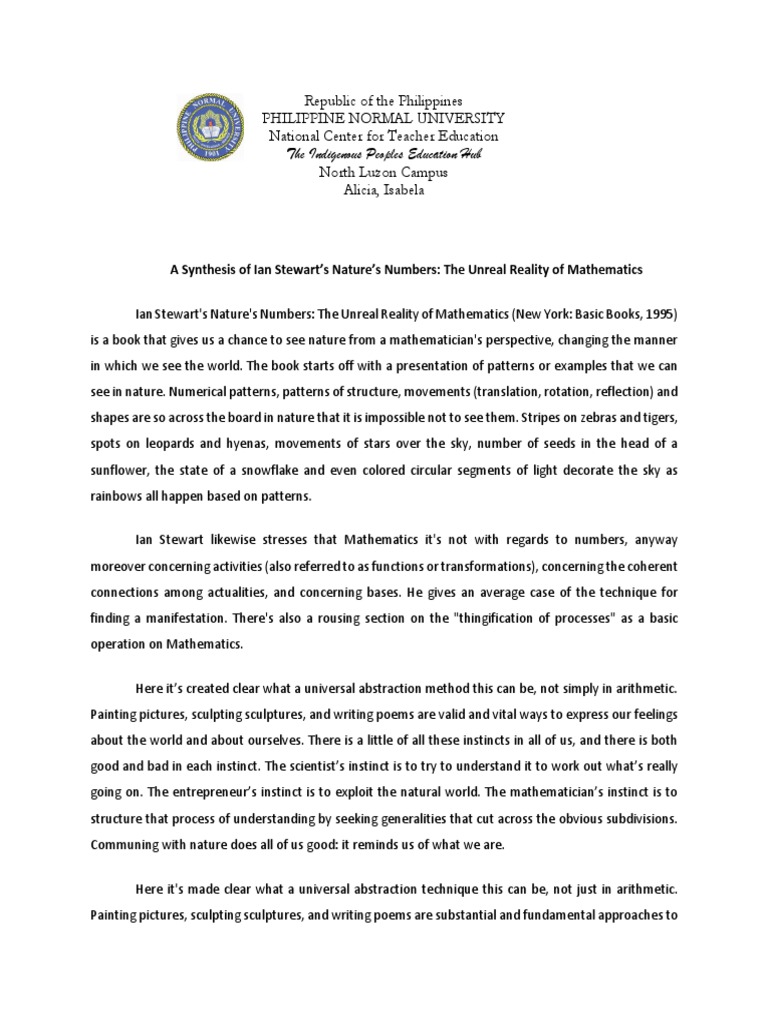 Nature's Numbers Reflection | PDF | Pattern | Teaching Mathematics