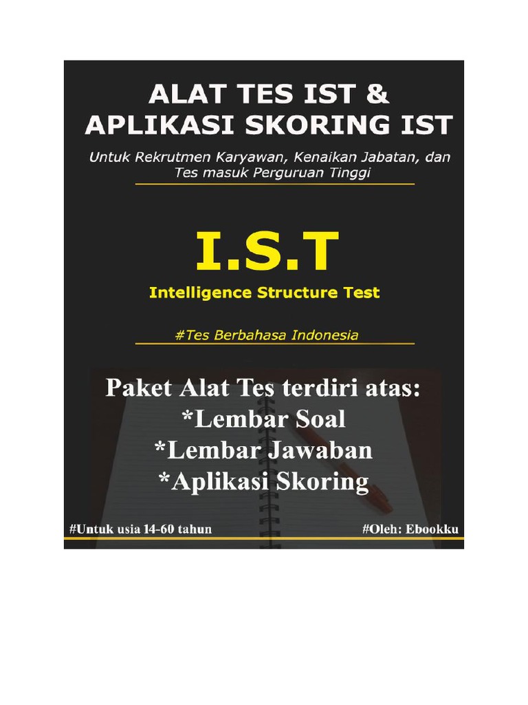 Alat Psikotes IST Dan Skoringnya | PDF