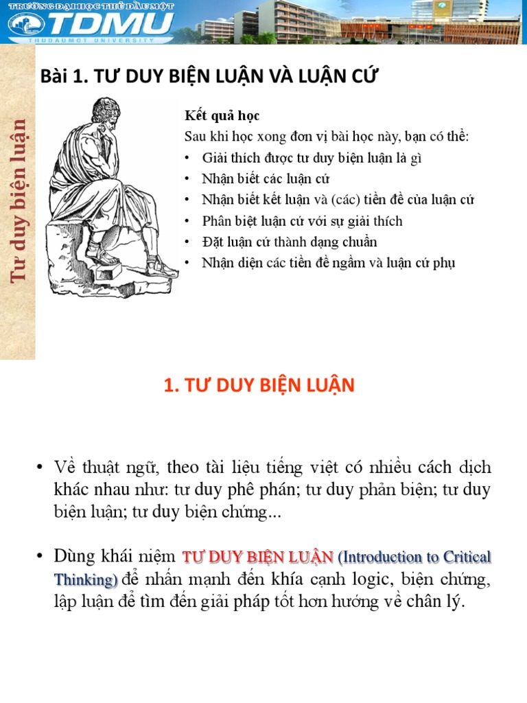 TDBL - Bai Giang 1 | PDF