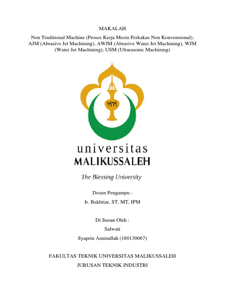 Makalah Non Traditional Machine | PDF