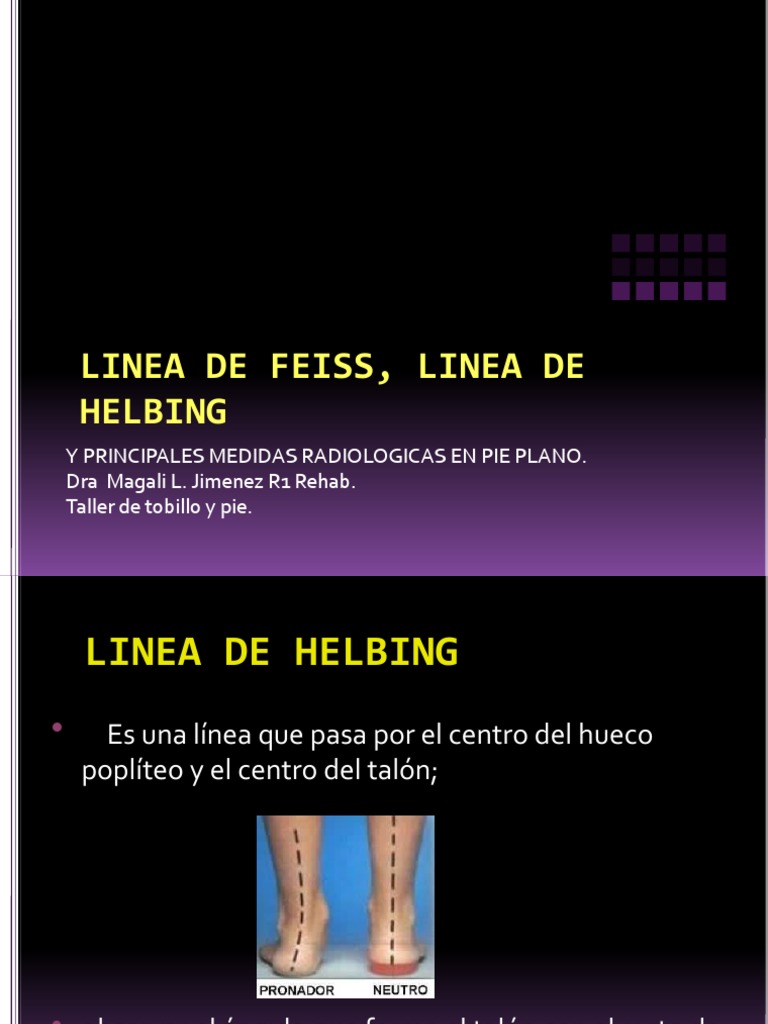 Líneas de Helbing y Feiss en Pie Plano | PDF | Pie | Anatomía humana