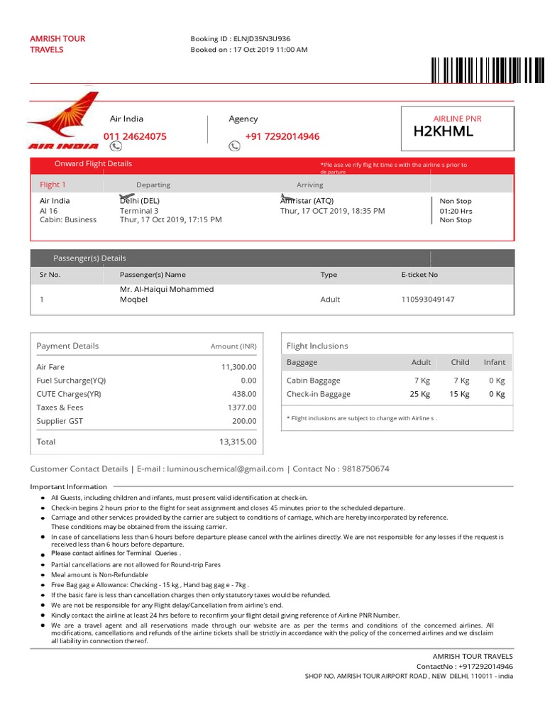 Air India | Download Free PDF | Airlines | Services (Economics)
