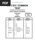 FIITJEE Class 12 Phase Test - 5 Paper 1 | PDF | Nature
