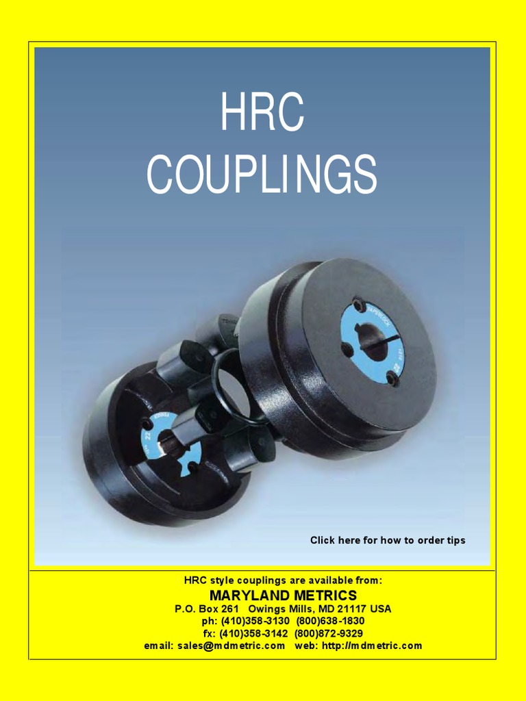 HRC Coupling | PDF | Machines | Screw