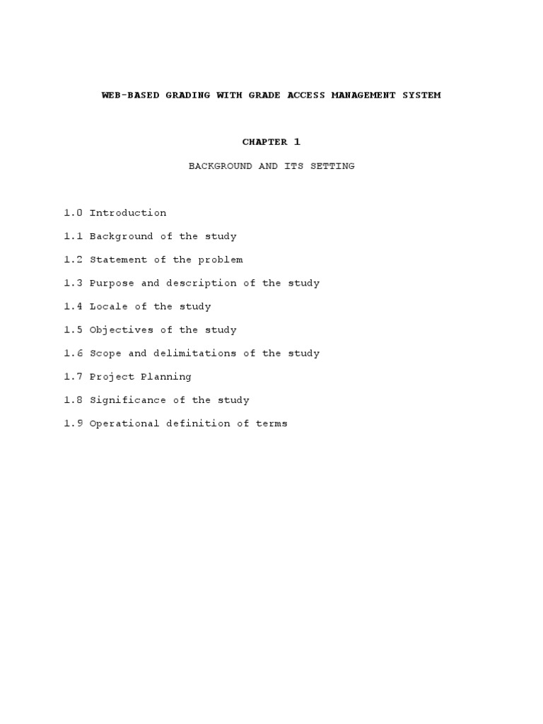 Web-Based Grading With Grade Access Management System | PDF | World ...