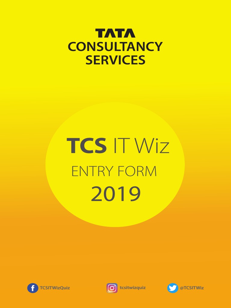 Tcs It Wiz: Entry Form | PDF | Communication