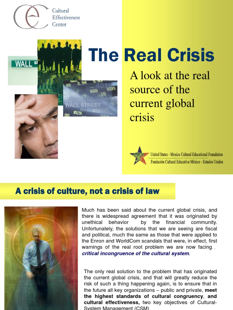 A Look at The Real Source of The Current Global Crisis | PDF | Business