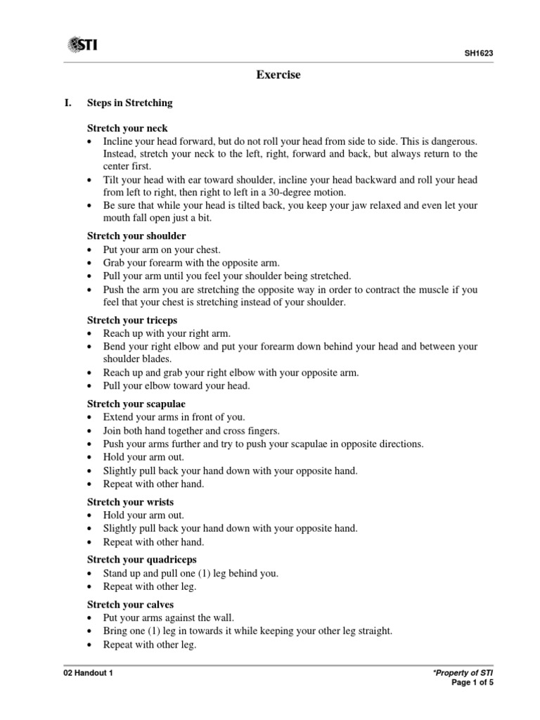 02 Handout 1 | PDF | Aerobic Exercise | Strength Training