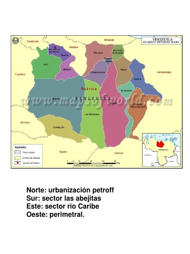 Mapa de Guarico | PDF