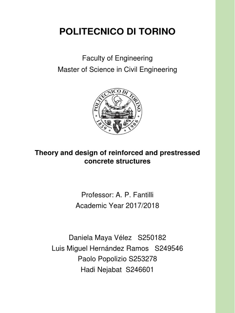 Civil Engineering Design Project Report | PDF | Beam (Structure) | Brick