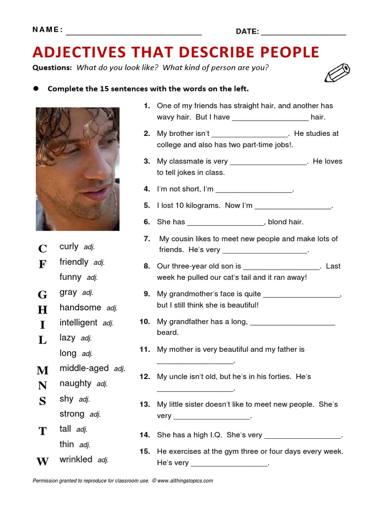 Describing People | PDF