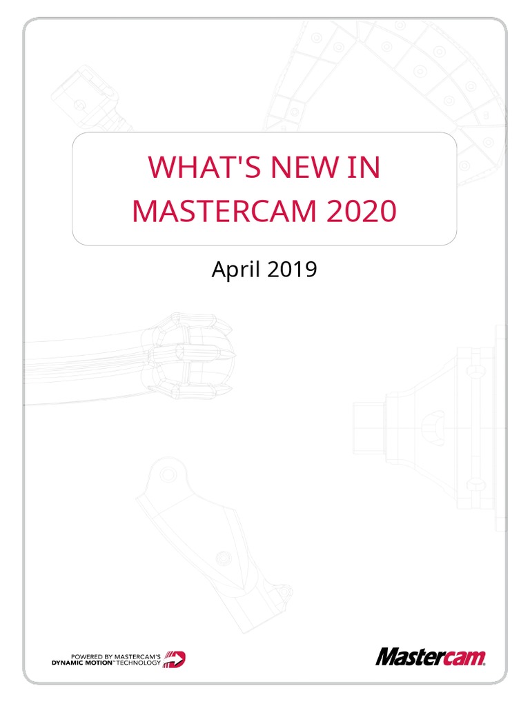 What's New in Mastercam 2020 | PDF | Tab (Gui) | Machine Tool