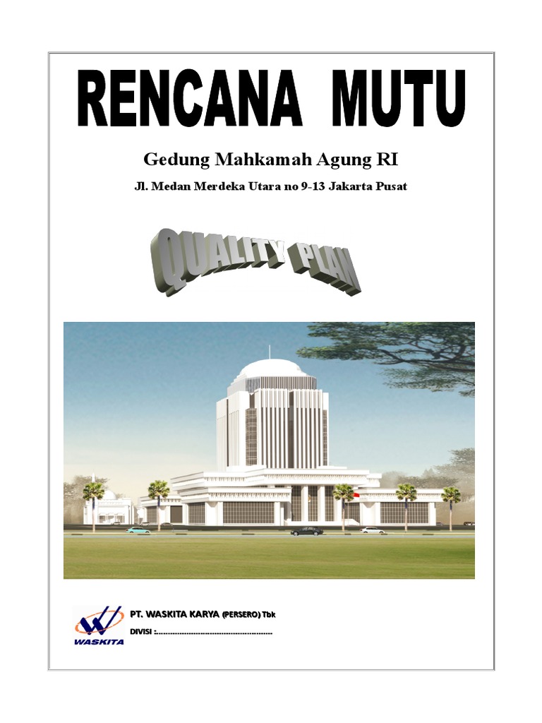 Format Rencana Mutu Proyek | PDF