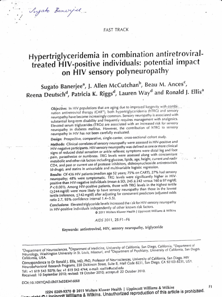AIDS Paper | PDF | Management Of Hiv/Aids | Medicine